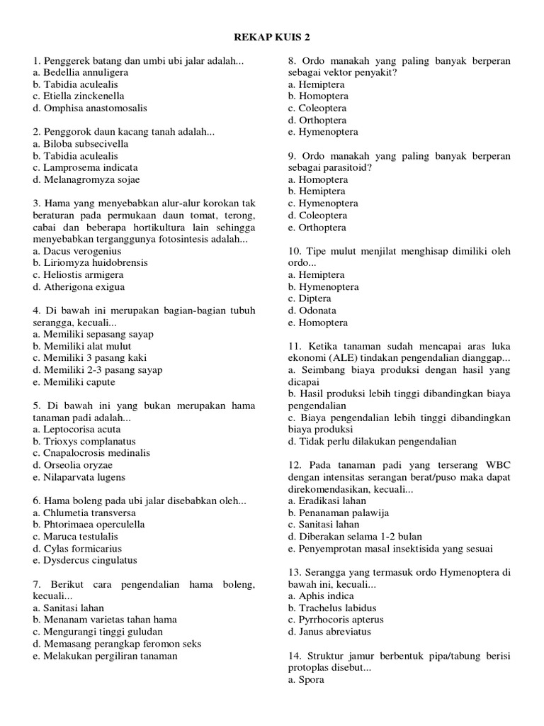 Rekap Kuis 2 | PDF | Sains & Matematika
