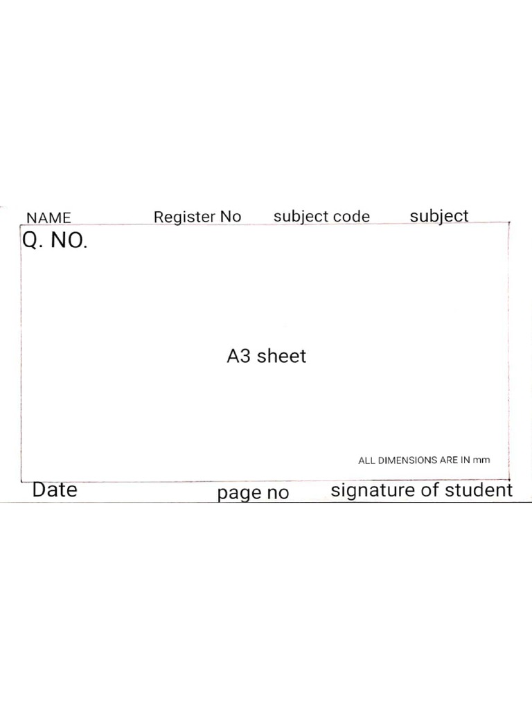 A3 Sheet Layout | PDF