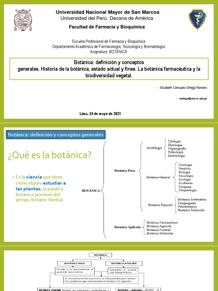 Definición y evolución de la botánica | PDF | Organismos | Botánica