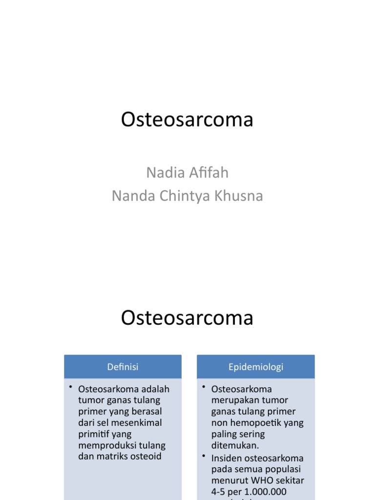 Osteosarcoma | PDF
