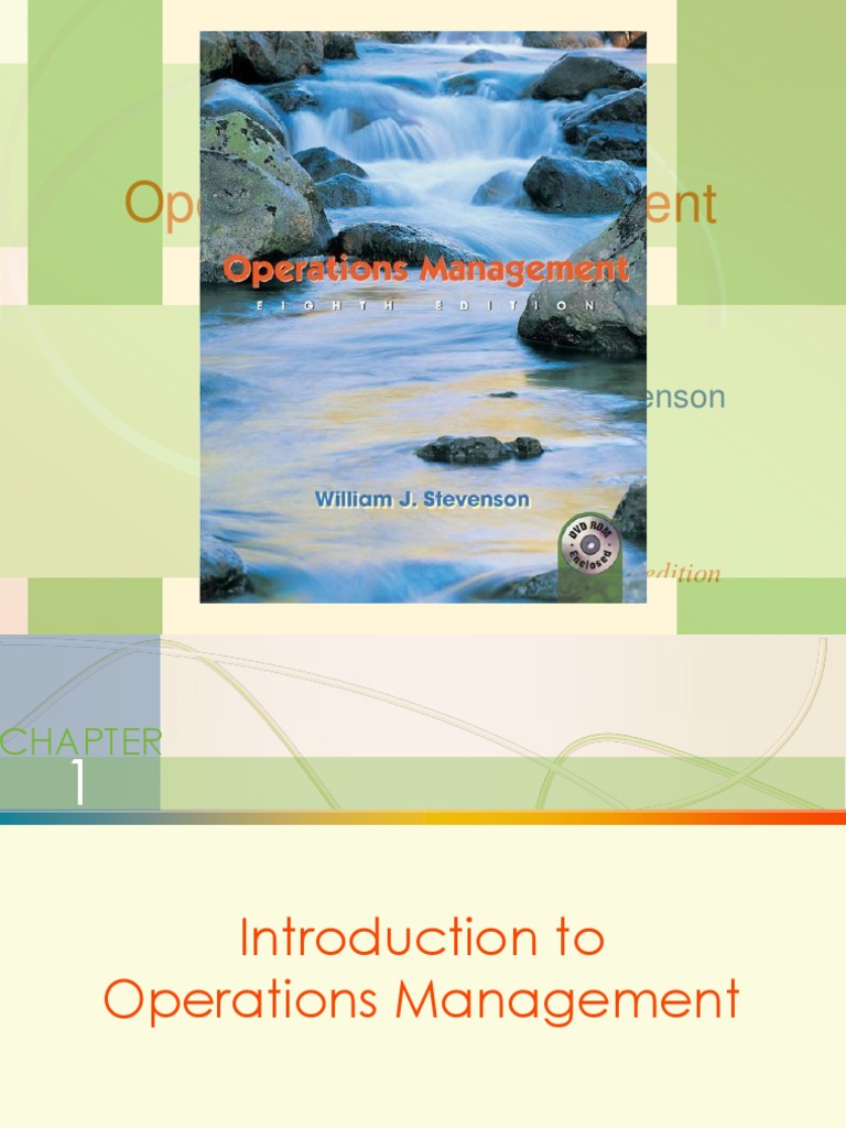 Chapter 1 - Introduction To Operations Management - Copyk | PDF ...