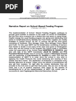Narrative Report For Feeding Program | PDF