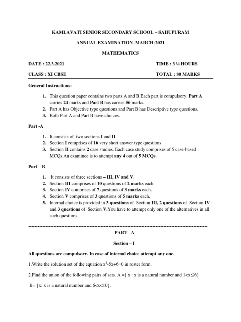 Kamlavati School 2021 Math Exam Paper | PDF | Ellipse | Analytic Geometry