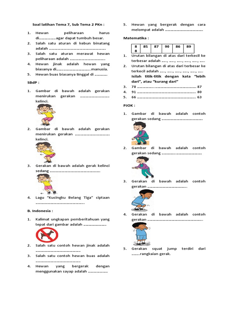 Soal T.7 ST. 2 | PDF