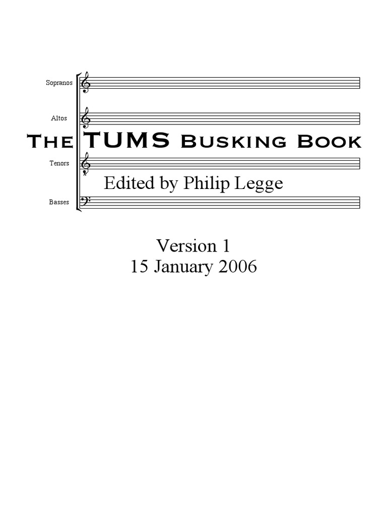 The Busking Book: Edited by Philip Legge | PDF | Music Theory | Pitch ...