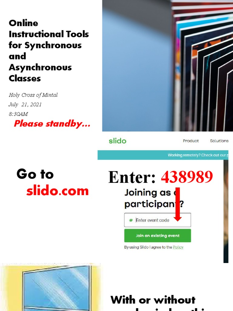 Online Instructional Tools For Synchronous and Asynchronous Classes ...