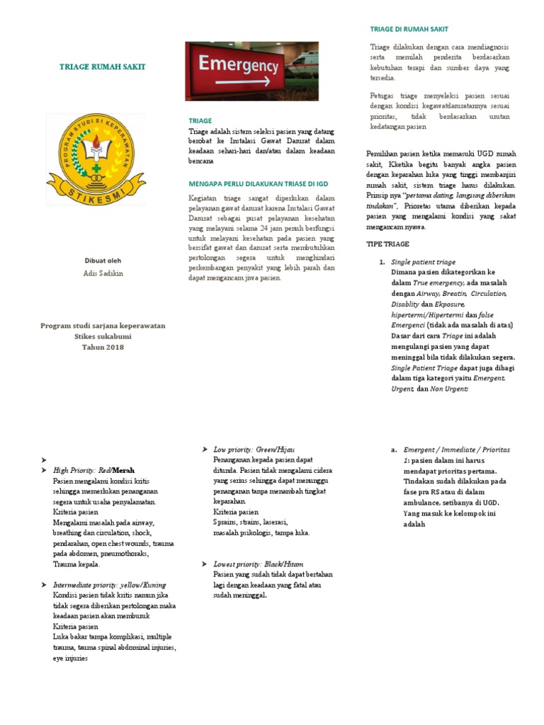 Leaflet Triase | PDF