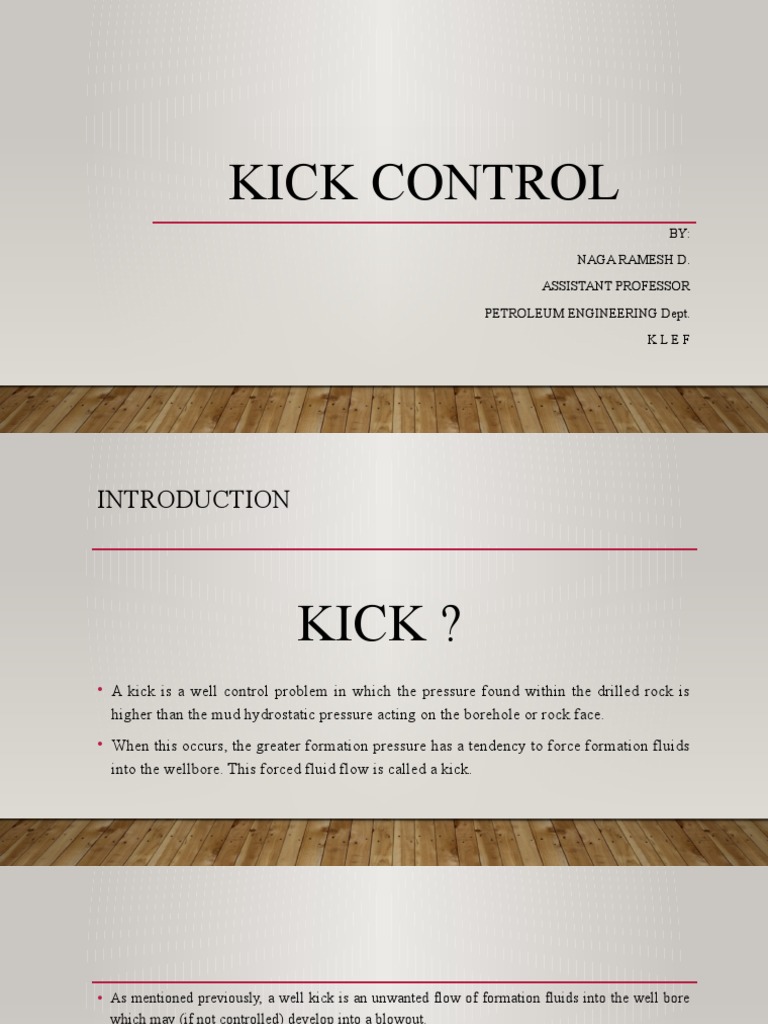 Well Kick | PDF | Blowout (Well Drilling) | Pressure