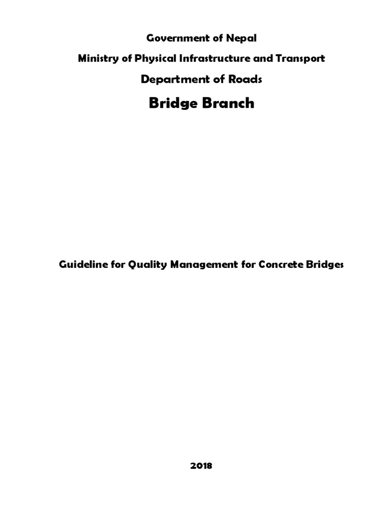 Concrete Bridge Quality Management Guide | PDF | Concrete ...