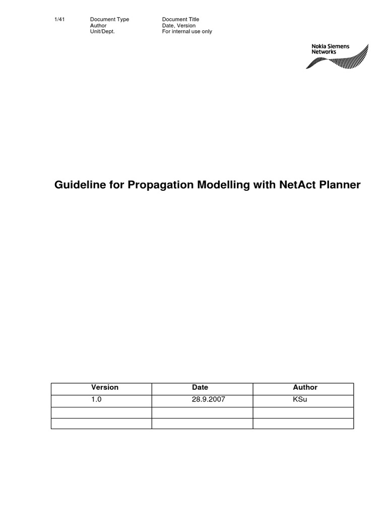 Guide to Accurately Tuning Propagation Models for Optimal Radio Network ...