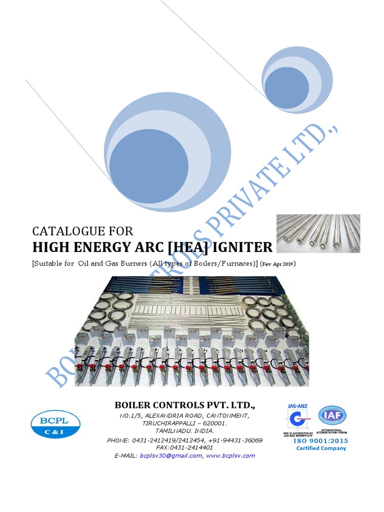 HEA Igniter Catalogue | PDF | Ignition System | Capacitor