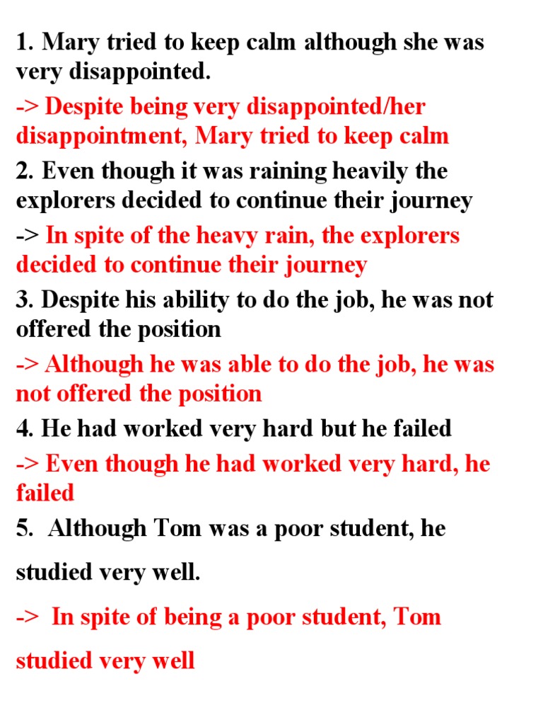 Concession Clause Exercises Explained | PDF