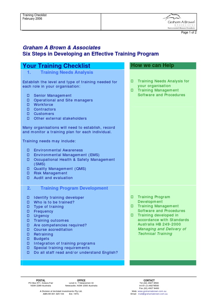 6steps For Effective Training | PDF | Educational Technology | Evaluation