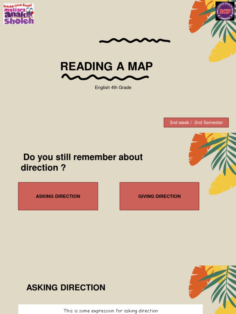 Reading A Map: English 4th Grade | PDF