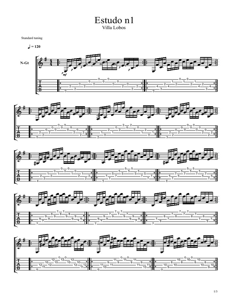 Estudo n1: Villa Lobos | PDF