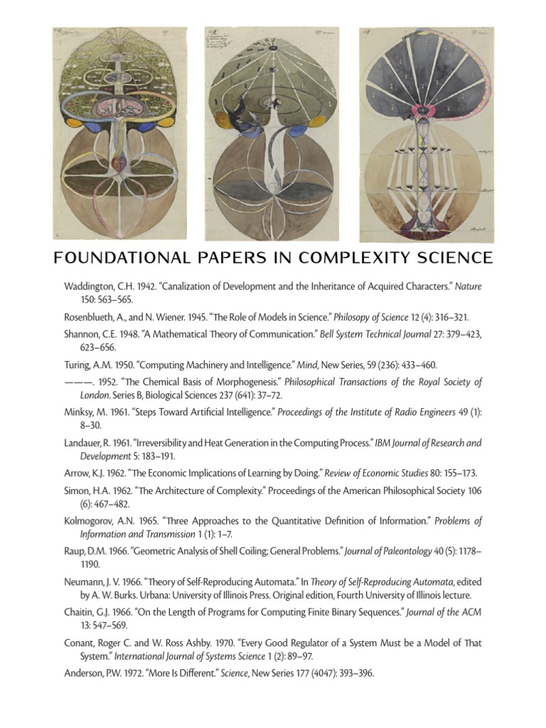 Foundational Papers of Complexity Science Toc | PDF | Automata Theory ...