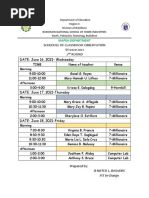 MIS FORM 4 Classroom Observation Checklist | PDF | Learning | Teachers