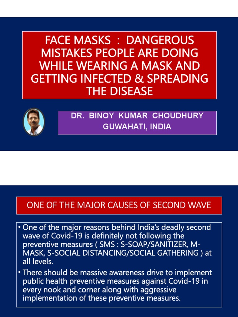 Dangerous Mistakes While Wearing A Mask | PDF | Transmission (Medicine ...