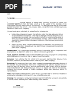 Sample Mandate Letter | PDF | Arbitral Tribunal | Arbitration