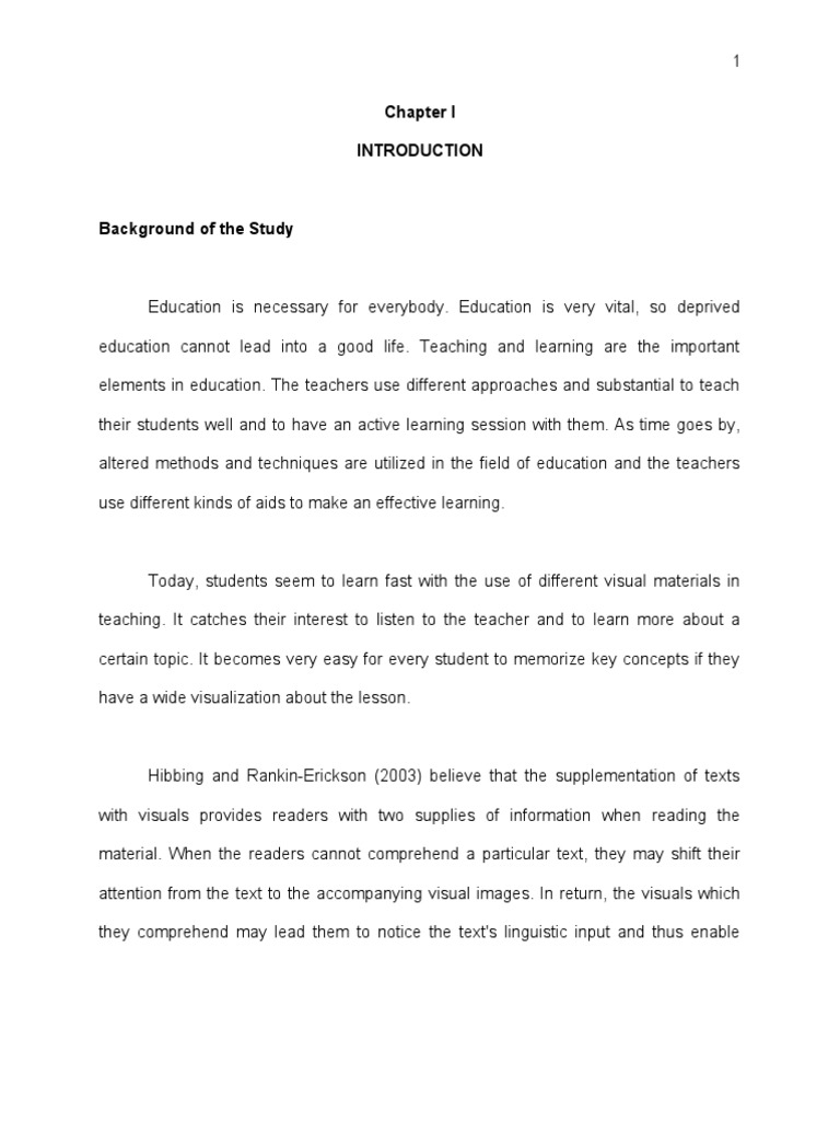 Visual Aids and Learning Behavior of Senior High School Students | PDF ...