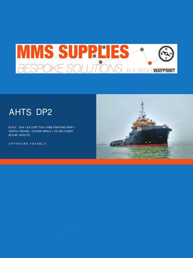 Ahts DP2 | PDF | Ships | Tonnage