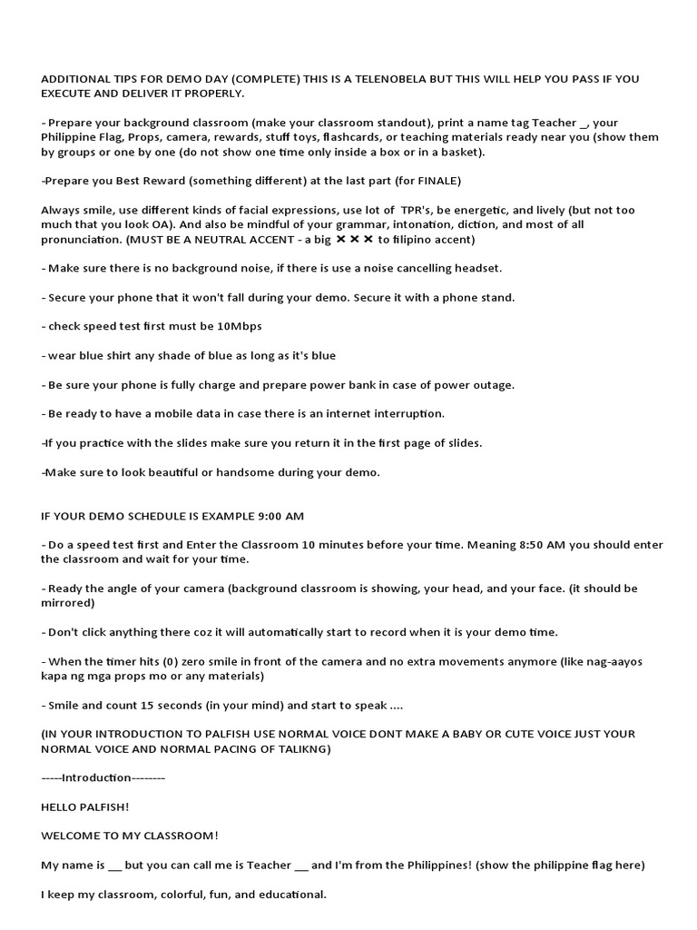 Palfish Demo Script | PDF