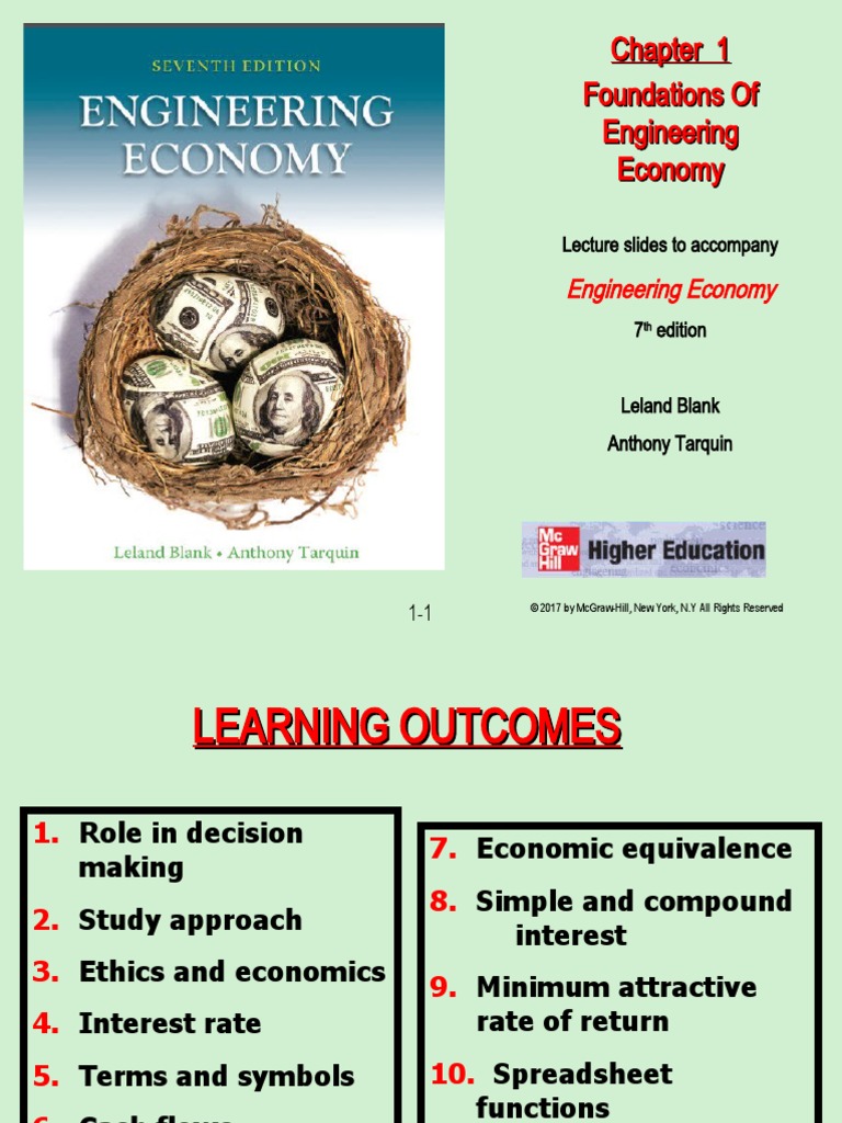 Chapter 1 - Foundations of Engineering Economy | PDF