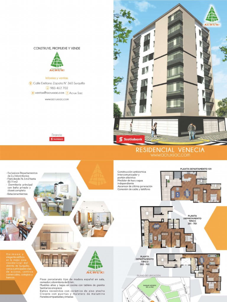 Brochure - Edificio Residencial VENECIA | PDF