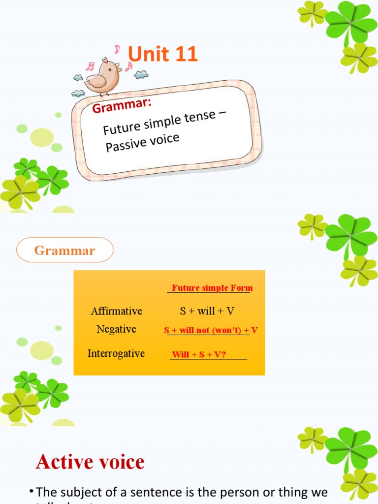 19.07 Passive Voice of Future Simple | PDF | Energy Development ...