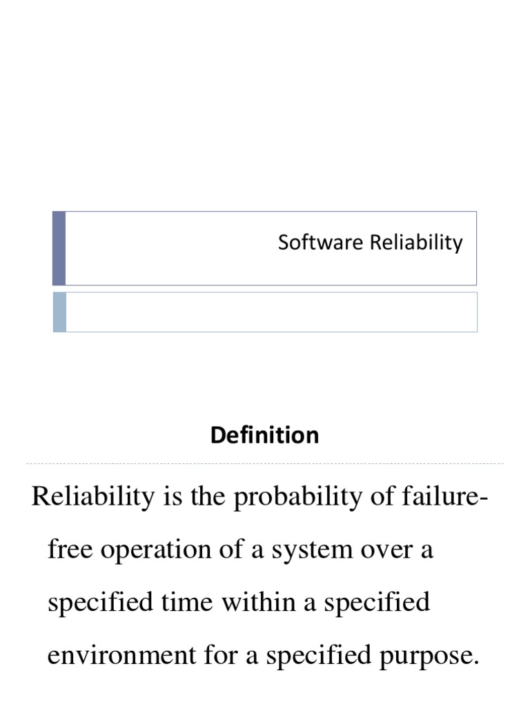 Unit 4 Software Relibity | PDF | Software Quality | Reliability Engineering