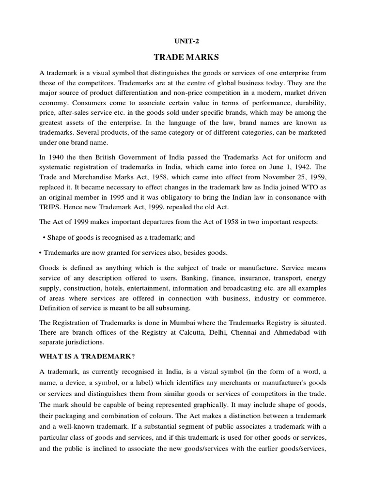 Trademarks Explained | PDF | Trademark | Legal Remedy
