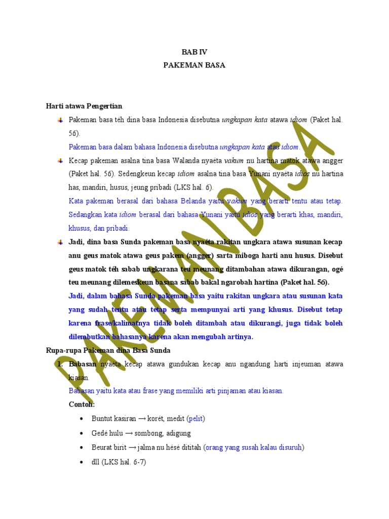 1 Pakeman Basa | PDF