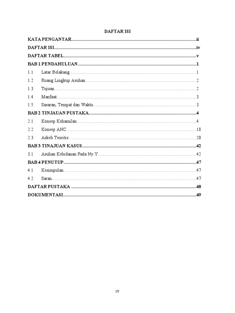 Contoh DAFTAR ISI | PDF