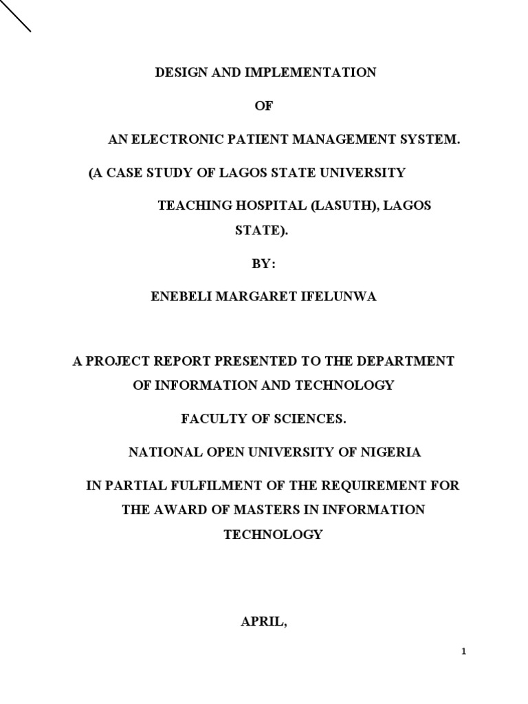 Patient Management System | PDF | Electronic Health Record | Medical Record