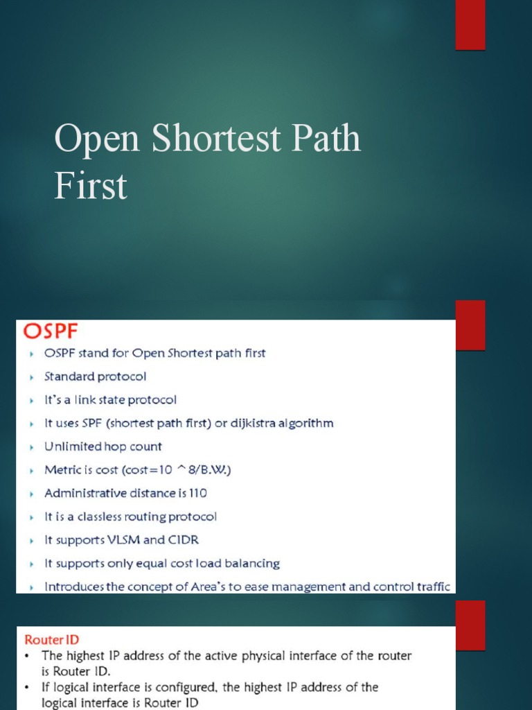 Open Shortest Path First | PDF