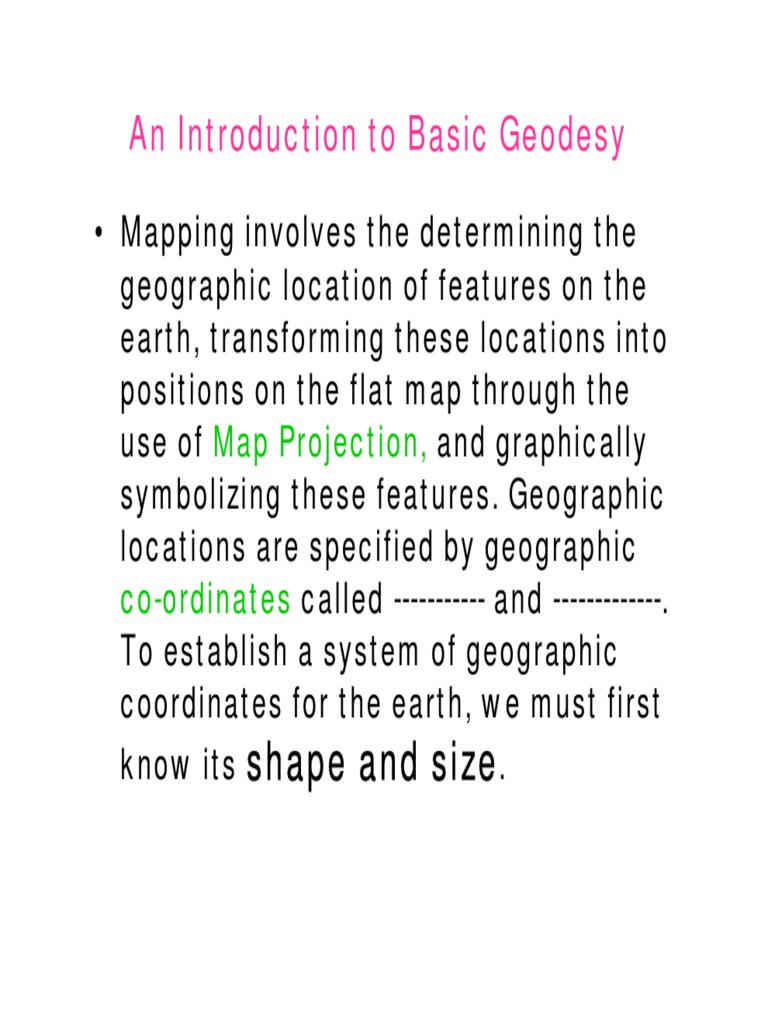 An Introduction To Basic Geodesy | PDF | Latitude | Geodesy