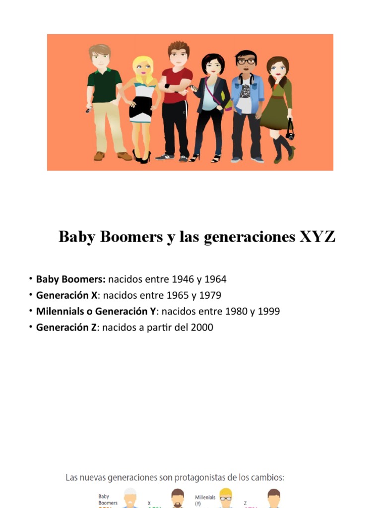 Características de las Generaciones XYZ | PDF | Millennials | Servicio ...