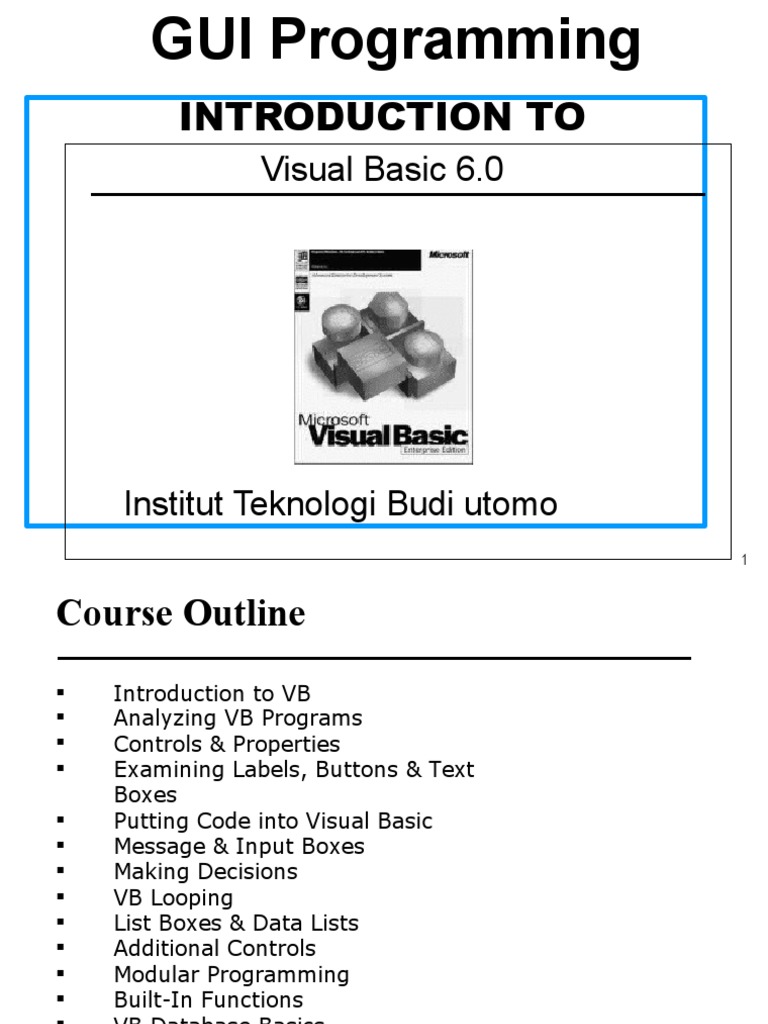 Modul Visual Basic | PDF | Menu (Computing) | Computer Programming