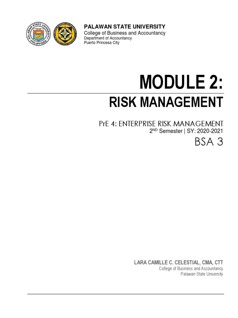 Module 2 - Risk Management Process | PDF | Risk | Risk Management