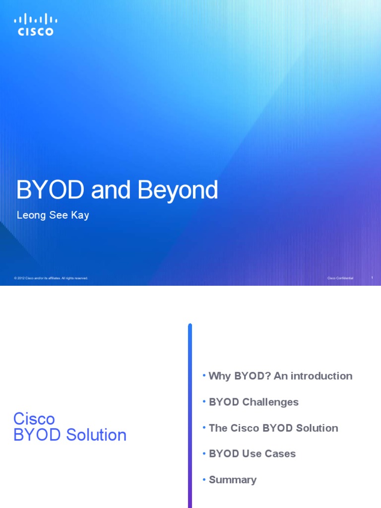Lesson 07 - ByOD and Beyond | PDF | Cisco Systems | Mobile App