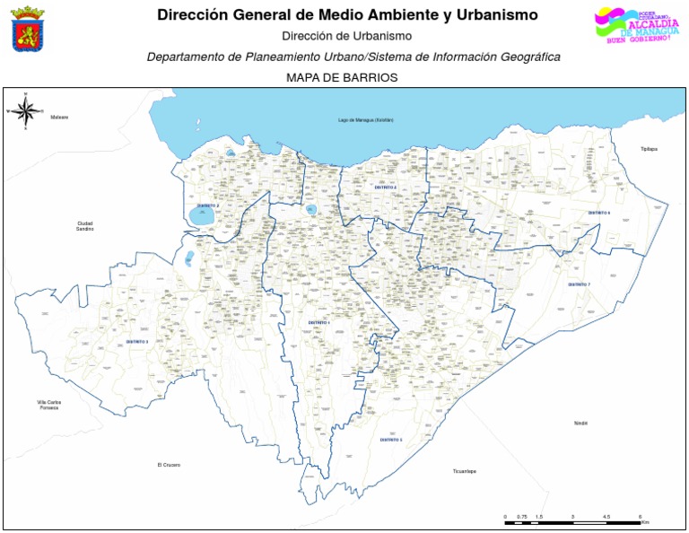 Mapa de Barrios Managua | PDF | Clima | Business