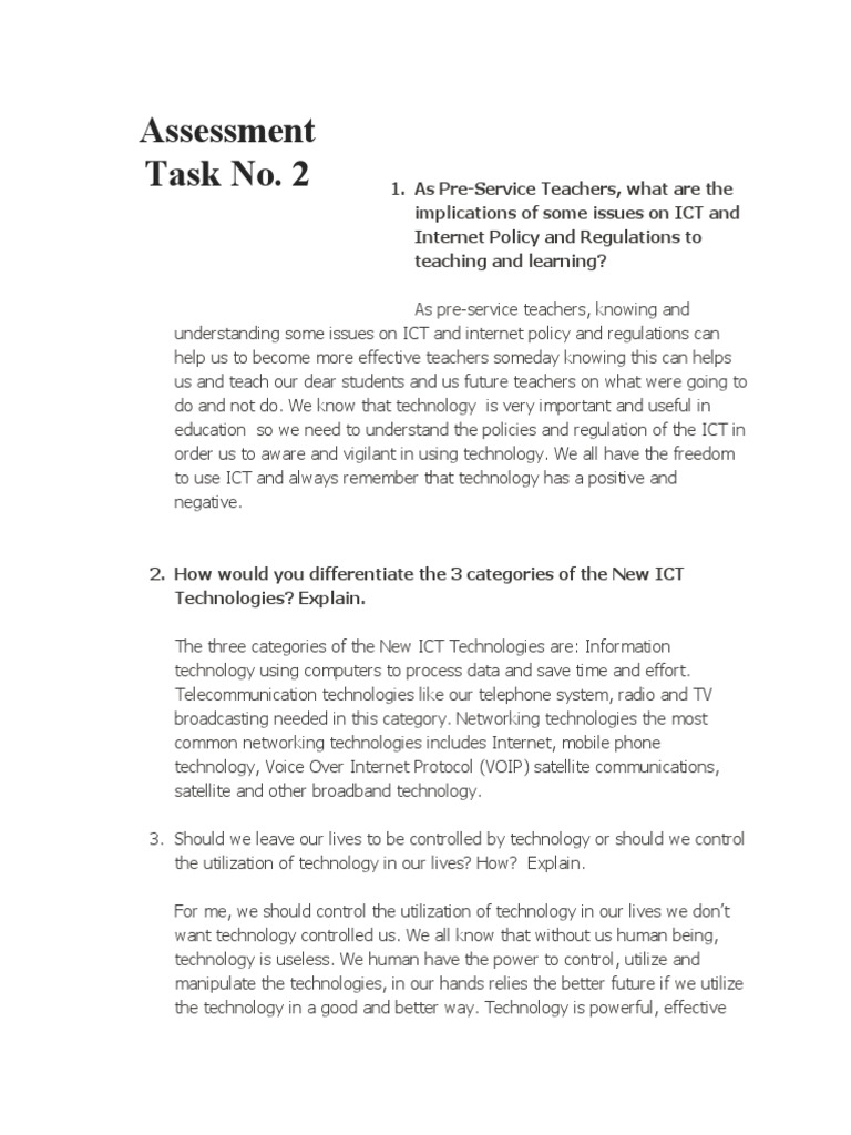 Module 2 Assessment Task | PDF | Cyberbullying | Information And ...