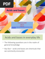 Acids and Bases | PDF | Hydroxide | Acid