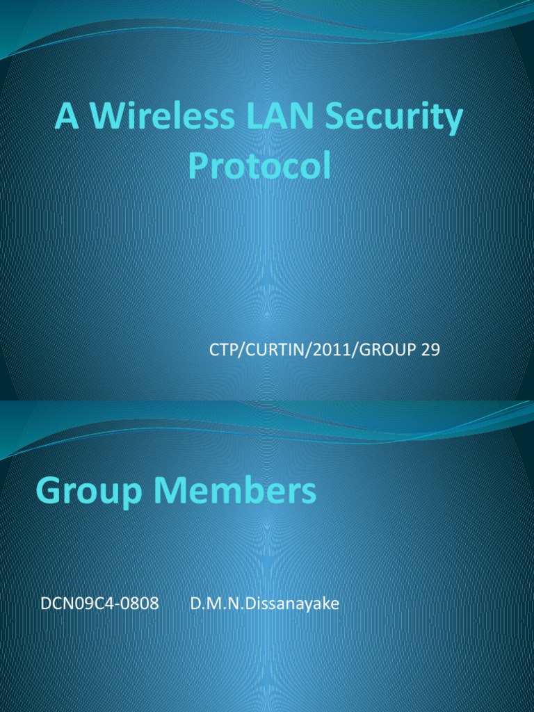 A Wireless LAN Security Protocol | PDF