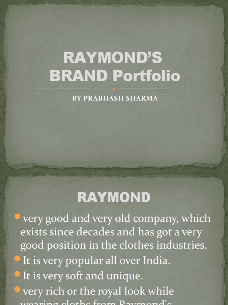 Raymond's Diverse Apparel Brands | PDF | Clothing | Dress Codes