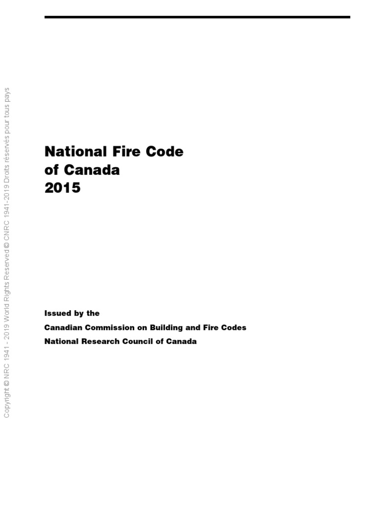 2015NFC-V2 National Fire Code of Canada | PDF | Fire Safety | Building Code