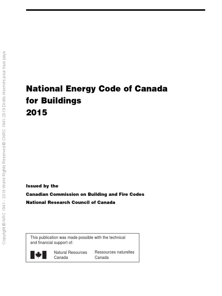 2015NECB-V1 National Energy Code of Canada For Buildings | Download ...