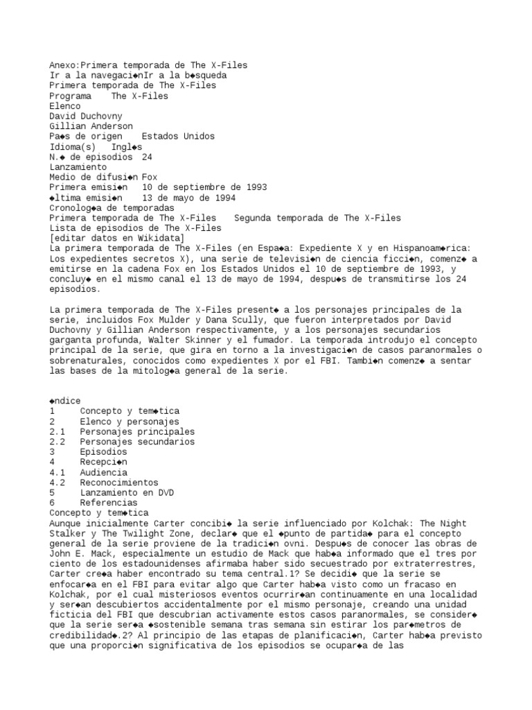 The X Files | PDF | Los archivos x | Programas de televisión