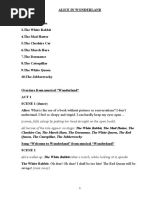 Alice in Wonderland - Script For Kids | PDF | Alice's Adventures In ...