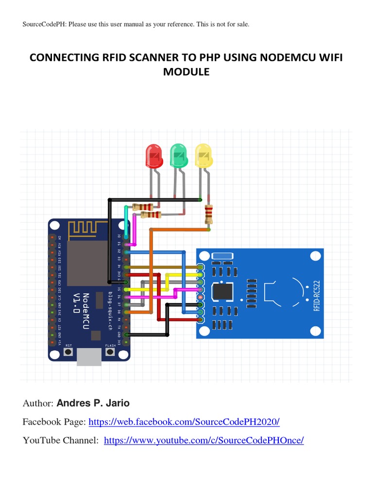 Connecting Rfid Scanner To PHP Using Nodemcu Wifi: Author: Andres P. Jario Facebook Page ...